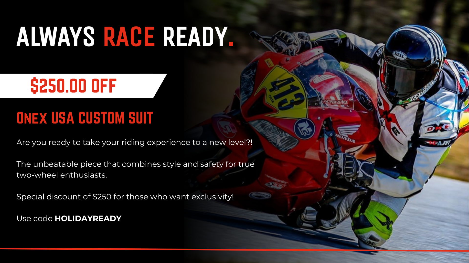 OneX USA - Leader in Custom Motorcycle Race Suits, Gloves, and Gear